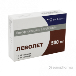 Купить Леволет 500 мг № 10 табл покрытые оболочкой — Europharma